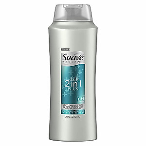Suave Professionals 2 in 1 Shampoo and Conditioner Daily Plus for Cleansed Hair Hair Shampoo and Conditioner Formula With Micro-Moisturizing Complex 28 oz