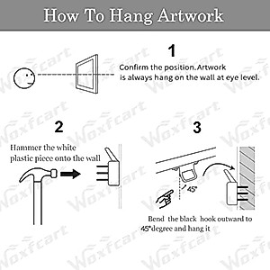 Woxfcart Bird Canvas Wall Art Blue Gray Pictures Decor for Bathroom 13.5"x13.5"