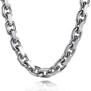 Trendsmax Mens Womens Stainless Steel Necklace Cable Rolo Link Chain 18 inch