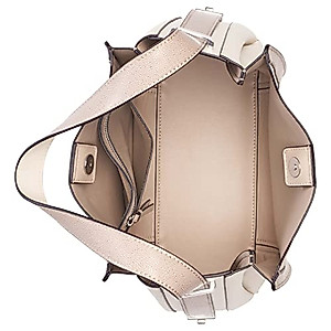 Calvin Klein Sahara Bucket Shoulder Bag, Mushroom/Mushroom/White