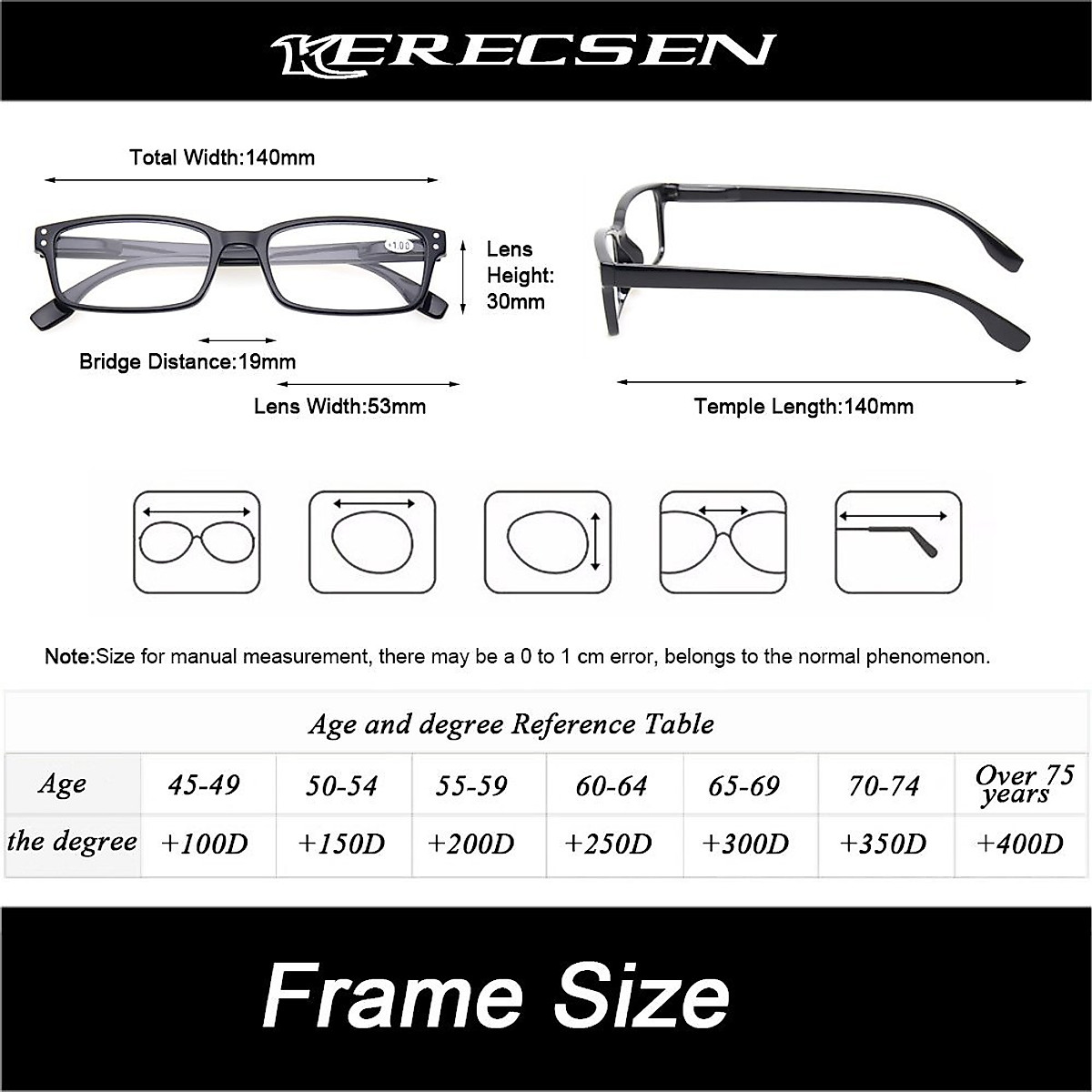 Kerecsen 4 Pack Reading Glasses for Women/Men Spring Hinges Readers Glasses Lightweight Eyeglasses (2 Black 2 Tortoise, 2.00)