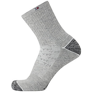 Tommy Hilfiger Men's Socks - Athletic Cushioned High Quarter Cut Socks (6 Pack), Size 7-12, Black Assorted