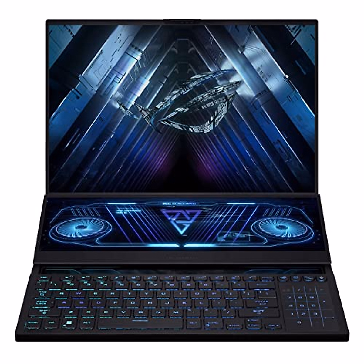XOTICPC 2023 ASUS ROG Zephyrus Duo 16 GX650PZ Gaming Laptop (AMD Ryzen 9 7945HX, 32GB RAM, 2TB NVMe SSD, RTX 4080 12GB, 16" QHD+ 240Hz 3ms, Win 11 Pro) Gamer Notebook Computer