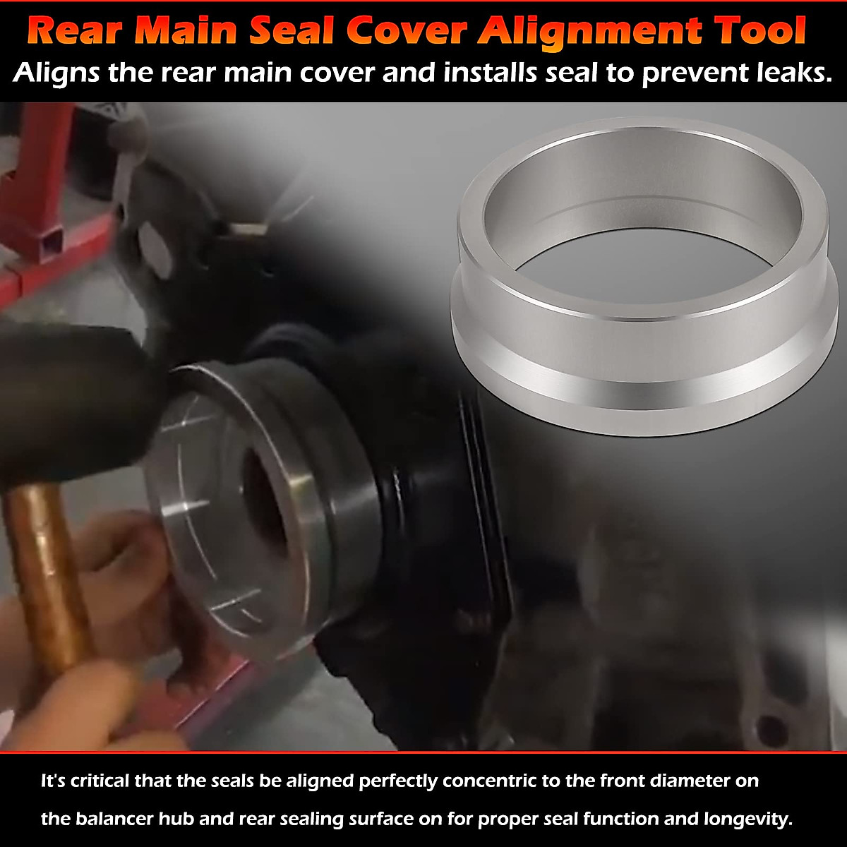 Front and Rear Cover Billet Alignment Tool & Oil Pan Alignment Tool Fits for LS Series Engines 4.8 5.3 5.7 6.0 LS1 LS2 LS3 LS6 L99 LS9 LSA LQ4