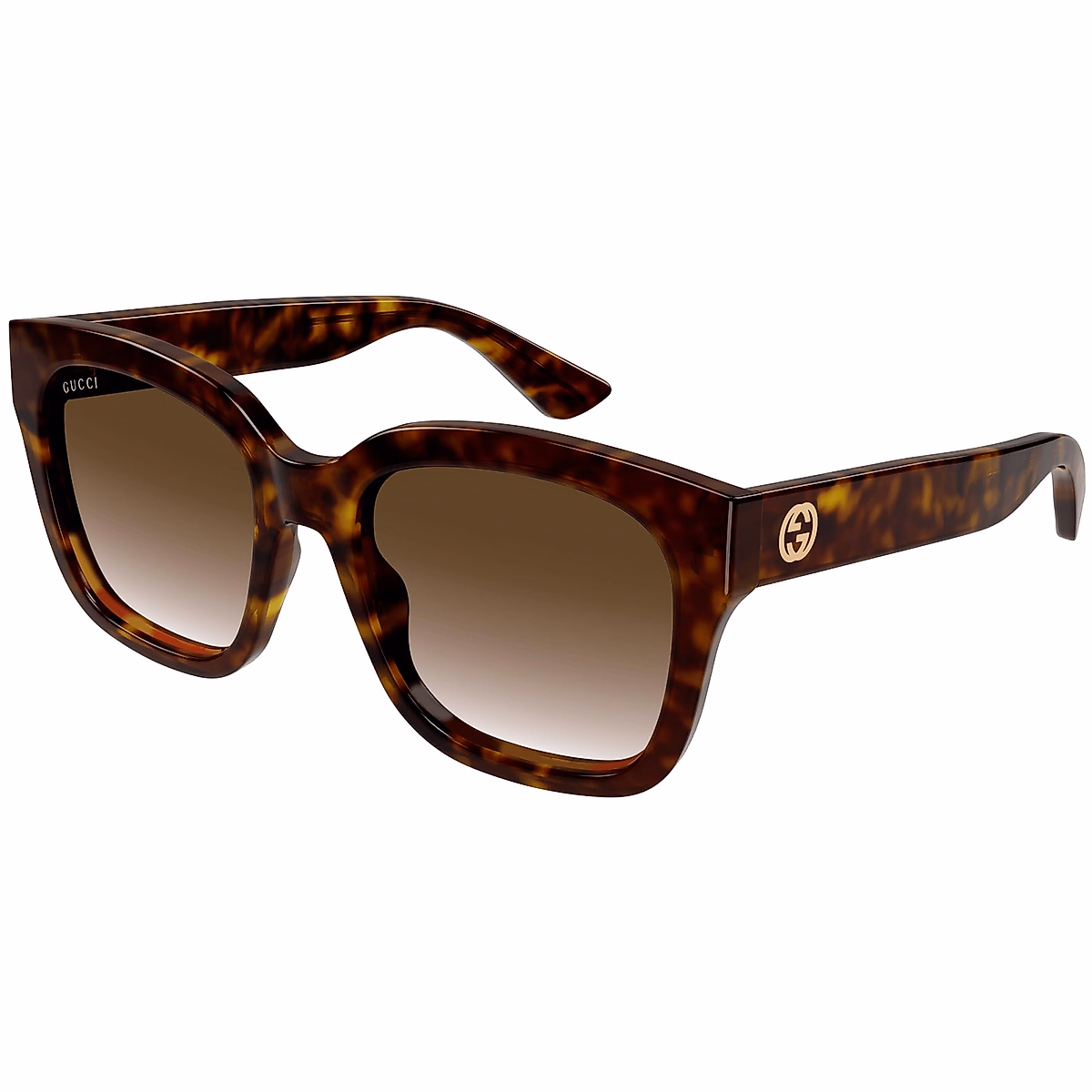 Gucci GG1338SK 002 Havana/Brown Gradient Square 54mm Women's Sunglasses