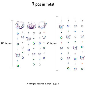 Iridescent Lavender Party Decorations for Girls Gold Purple White Birthday Garland Banner Crown Backdrop Streamer Decor for Coming of Age Quinceanera Princess Theme Wedding Bridal Baby Shower Party Supplies