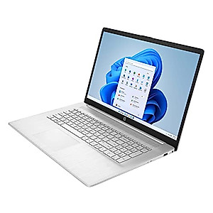 HEWLETT PACKARD HP 17 Professional High Performance Slim Laptop in Silver Six Core Ryzen 5 up to 4GHz 8GB RAM 128GB SSD + 1TB HDD 17.3 HD+ WiFi HDMI W11 (17-CP000-Renewed)