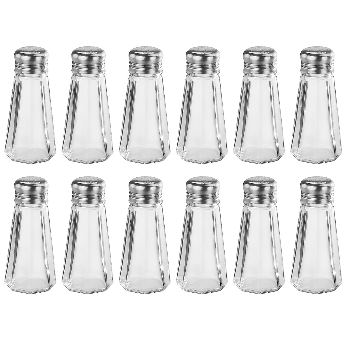 New Star Foodservice 22285 Paneled Salt and Pepper Shaker Mushroom Top, 1-Ounce, Set of 24