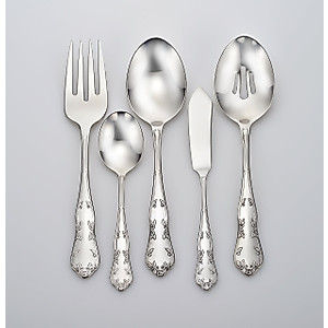 Liberty Tabletop Martha Washington 45-piece 18/10 Flatware Set for 8, Includes Serving Pieces Made in USA