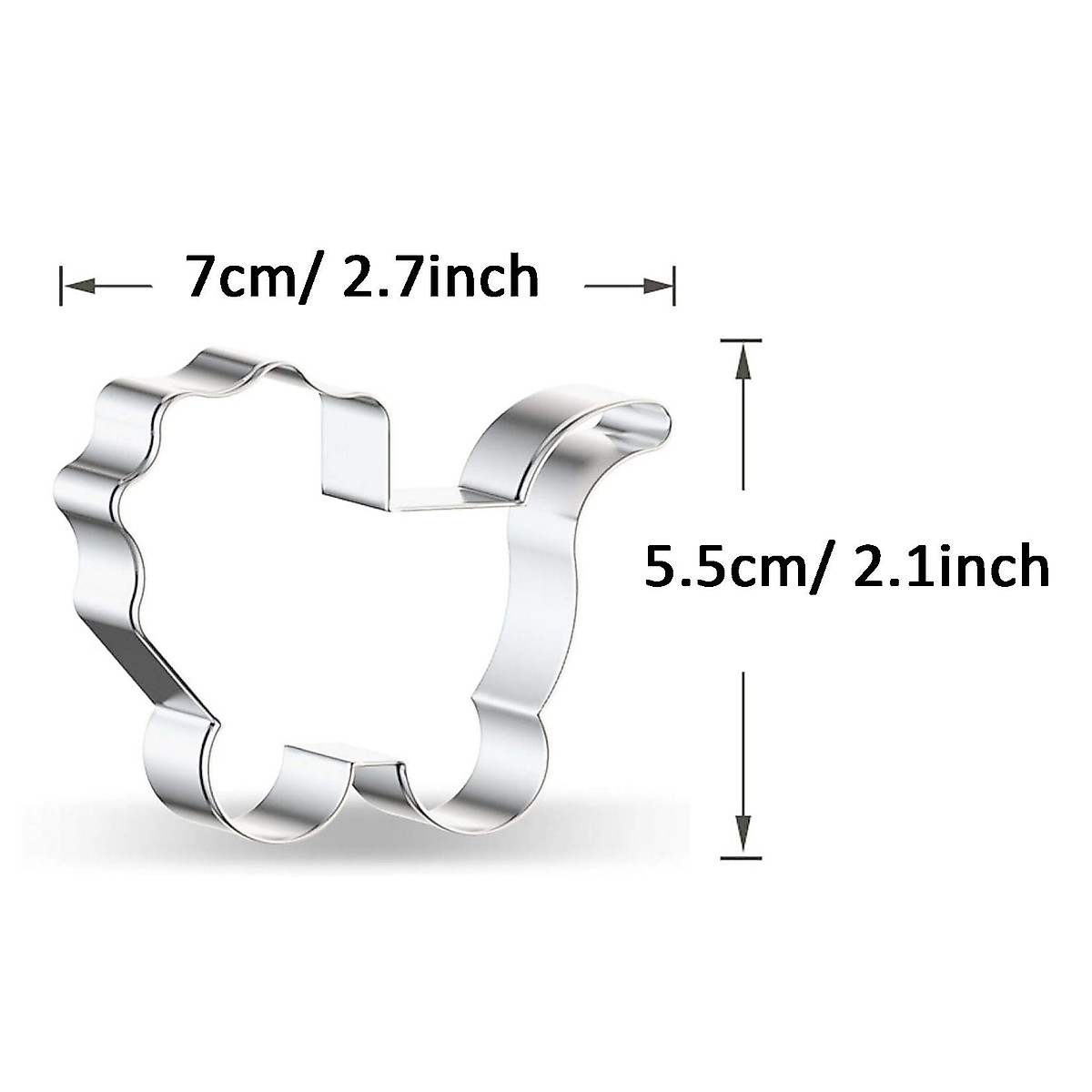 WJSYSHOP Baby Carriage Stroller Cookie Cutter - B