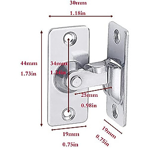 Small 90 degree right angle door lock latch latch bolt lock cam lock door and window push-pull lock rod bolt barn push-pull door lock