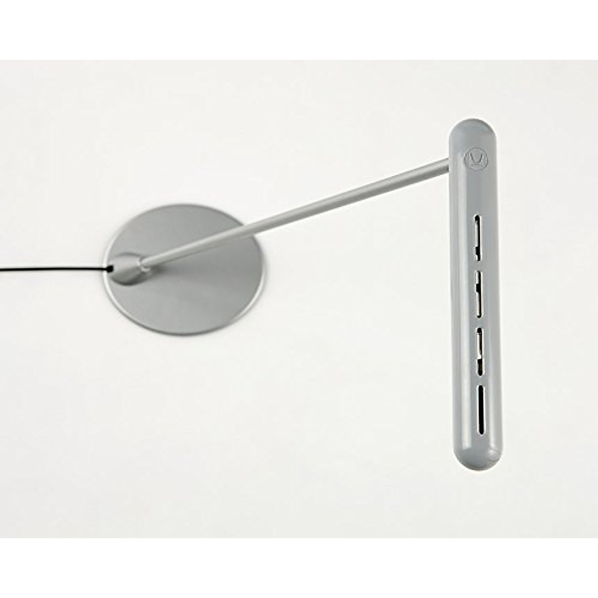 Herman Miller Flute Personal LED Desk Lamp | Flexible Light Head with Touch Sensors | Medium-Warm Light with White Satin Finish