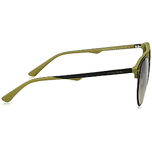 Police Men's Spl494 Square Sunglasses, Gold, 54 mm