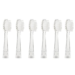 SEAGO Toothbrush Replacement Heads - SG977 SG513 - SEAGO Kids Toothbrushes Heads for Toddlers - Compatible with SEAGO Electric Toothbrushes Kids (White, 6-Pack)