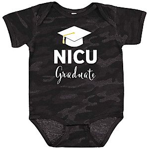 inktastic Graduation Hat-NICU Graduate Baby Bodysuit Newborn Storm Camo 35b53