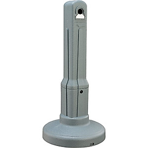 Global Industrial Gray Outdoor Ashtray, 1-1/2 Gallon