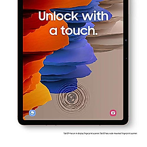 SAMSUNG Galaxy Tab S7+ Wi-Fi, Mystic Black - 128GB (SM-T970NZKAXAR) (Renewed)