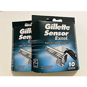 Gillette Sensor Excel Cartridges - 10 ct, Pack of 2