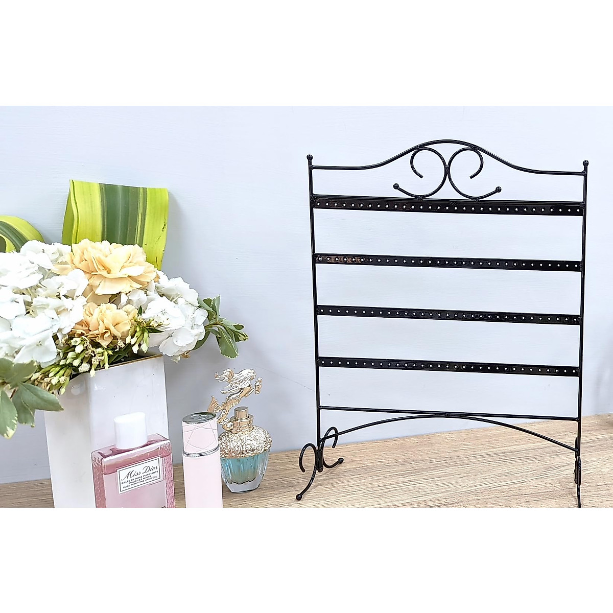 Mango Steam Jewelry Organizer for Hanging Earrings, Black