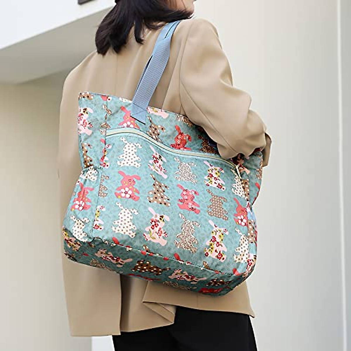 Tote Bag for Women Large Lightweight Handbags Casual Fashion Print Travel Bag Shoulder Bags for Women Purse