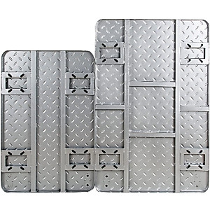 Platform Truck Heavy Platform Truck Steel Folding Push Cart 360 Degree Swivel Wheels Moving Dolly Cart Flat Handtruck Portable Flatbed Cart Reliable