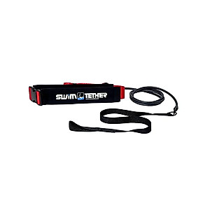 Swim Belt Tether Kit with L/XL Size Belt for Stationary Pool or Swim Spa Swimming Olympic Size Pool