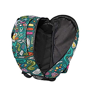 BAIHUISHOP Angry Shark Seamless Pattern Backpacks Travel Laptop Daypack School Bags for Teens Men Women