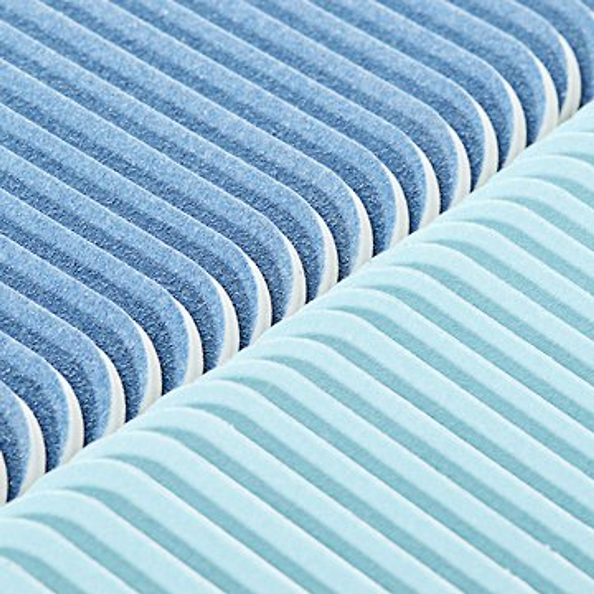 Iridesi Professional Mini Blue Finger Nail Files 120/240 Washable Emery Boards 3-1/2 Inches Long 12 Fingernail Files Per Pack