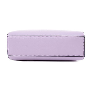 EVVE Crossbody Bags for Women Trendy Small Crossbody Camera Bag Purse Vegan Leather Triple Zip Crossbody Purses with Wide Shoulder Strap| Lilac
