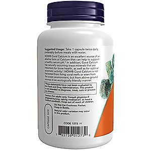 Now Foods Coral Calcium 1000 mg 100 Vcaps