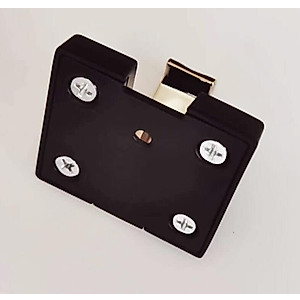 2 pcs Folding Wall Hooks Towel Hanger Coat Clothing Holder for Bathroom Bedroom (Black&Gold)