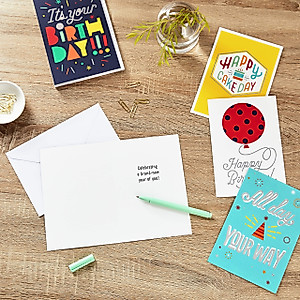 Hallmark Birthday Cards Assortment, Happy Cake Day (12 Cards with Envelopes)