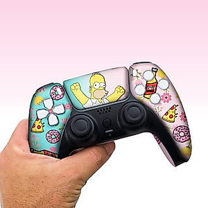 BABY CUDDLE BOX Simpsson Custom PS-5 Controller Wireless compatible with Play-Station 5 Console by BCB Controllers | Proudly Customized in USA with Permanent HYDRO-DIP Printing (NOT JUST A SKIN)