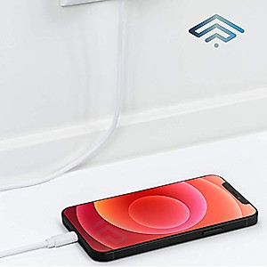 Lightningfast + Compatible with iPhone + Lightning to USBC Cable + Officially Apple MFi Certified + White 3ft