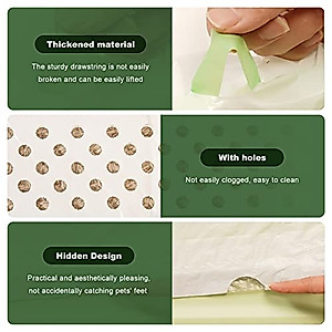 Tylulikaty Cat Litter Box Liners, 35 Count Cat Litter Bags Kitty Sifting Litter Liners Pet Cleaning Supplies with Durable Drawstring Contains 30 Screening Bags with Holes + 5 Non-porous Screening Bag (37" x 18")