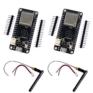 2 Sets LoRa32u4ii Lora Development Board Module, JST-PH2.0mm-2P Connector, IPEX Antenna, ATmega32u4 SX1276 HPD13A 915MHz 868MHz, for Arduino UNO Mega 2560 Nano