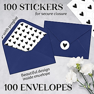 100 Pack Thank You Cards with Envelopes – 4x6 White Thank You Cards Bulk with Envelopes, Stickers and Marker – Elegant Thank You Note Cards for Baby Shower, Wedding, Funeral, Graduation.