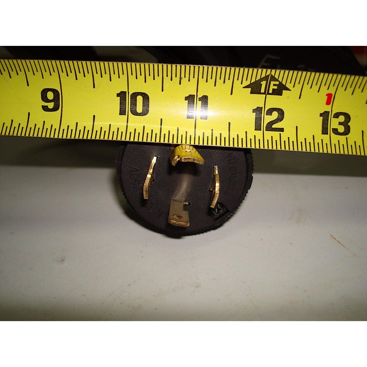 L14-30P Generator 4-Pin Male Plug To L5-30R 3-Prong Female Socket Receptacle Outlet Electric Power Cord Cable Twist Lock Adapter/Converter NEMA FX125V779