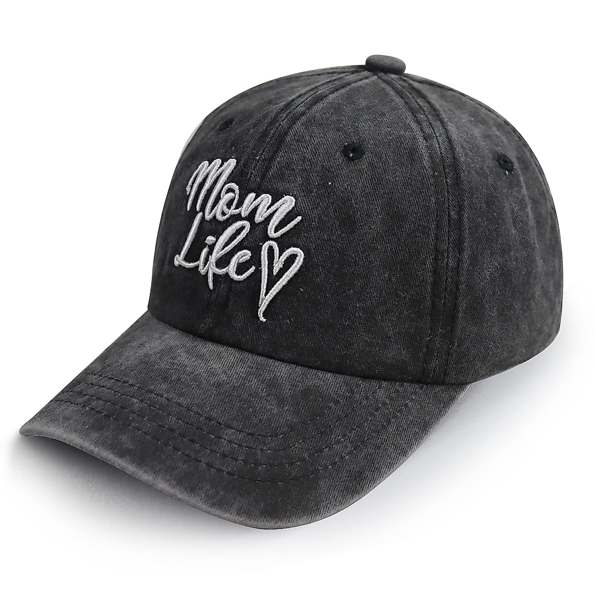 Womens Hats Baseball Caps, Funny Mom Life Hat for Mama, Mothers Day Christmas Birthday Gifts for Mom Wife Mommy Grandma, Adjustable Washed Cotton 3D Embroidered Baseball Cap