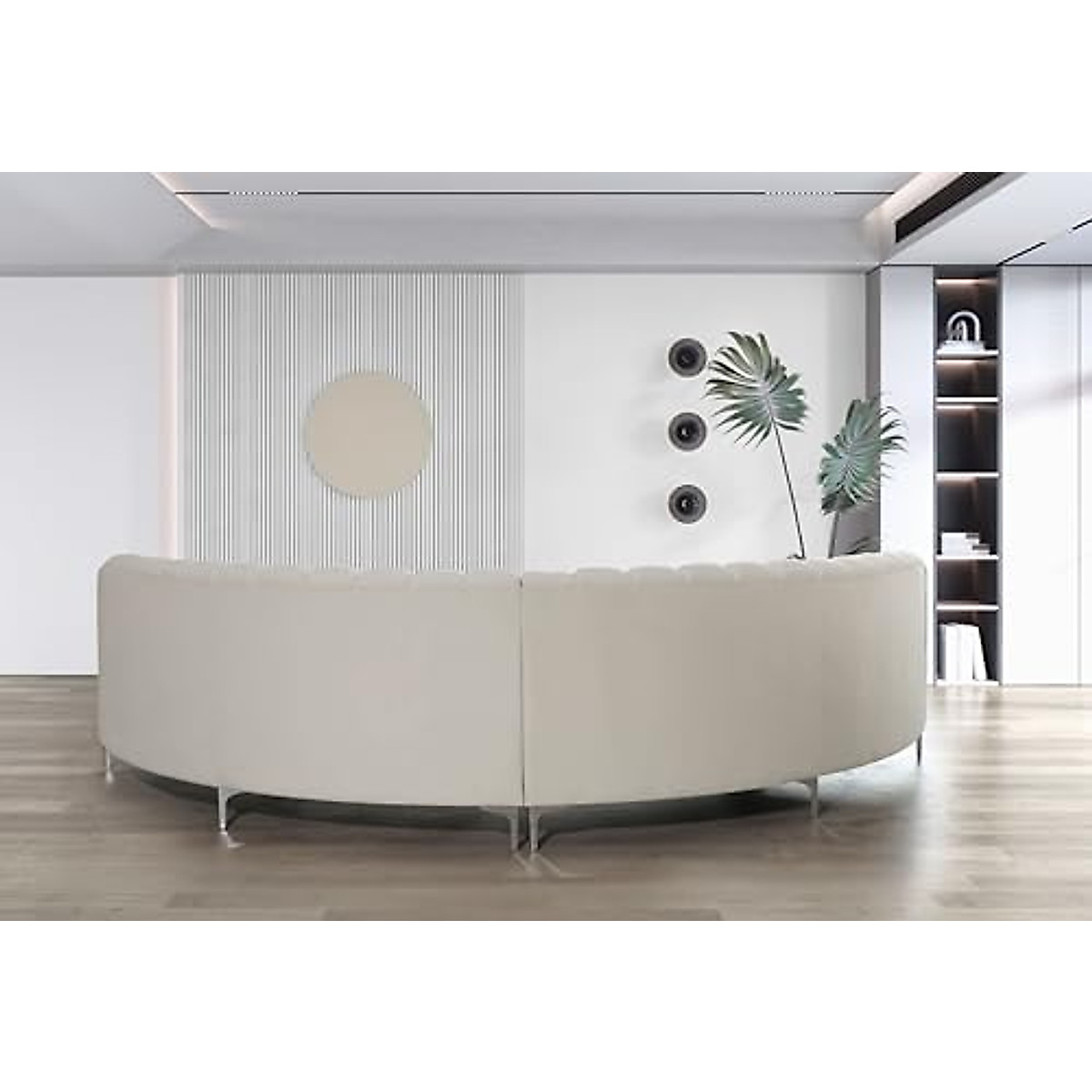 Legend Vansen Curved Sectional for Living Room Velvet Symmetrical Modular Sectional Sofa Couch