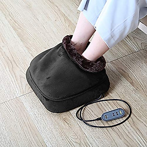 Snailax 2-in-1 Shiatsu Foot and Back Massager with Heat - Kneading Feet Massager Machine with Heating Pad, Back Massage Cushion or Foot Warmer,Massagers for Back,Leg,Foot Relief