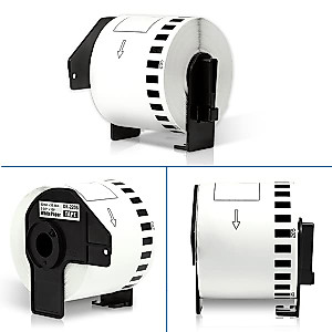 COLORWING Compatible Continuous Paper Labels Replacement for Brother DK-2205 62mm x 30.48m(2.4" x 100ft) Shipping Address Labels, for Brother QL-800, 810W, 820NWB, 1110NWB, 8 Rolls with 1 Frame