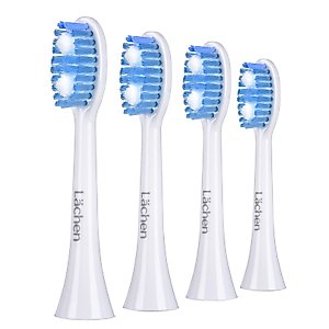 Replacement Toothbrush Heads S121 for Lächen Electric Toothbrushes (White)