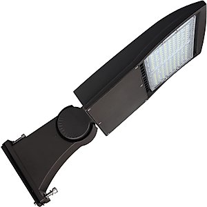 150W LED Parking Lot Light, 21000LM 4000K LED Shoebox Area Light, 0-10V Dimmable Commercial Outdoor Street Light (650W HID/HPS Equivalent), IP65 20KV Surge Protection AC100-277V UL&DLC Listed