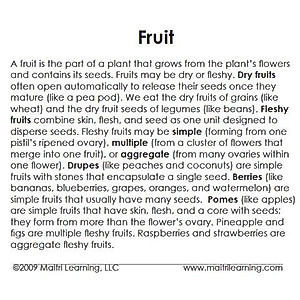 Fruit: Matching Cards
