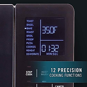 Calphalon Performance Cool Touch Toaster Oven with Turbo Convection, Large (2106488), Black/Silver