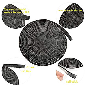 Onlyfire BBQ High Heat Gasket Replacement with Adhesive Fits for BBQ Smoker
