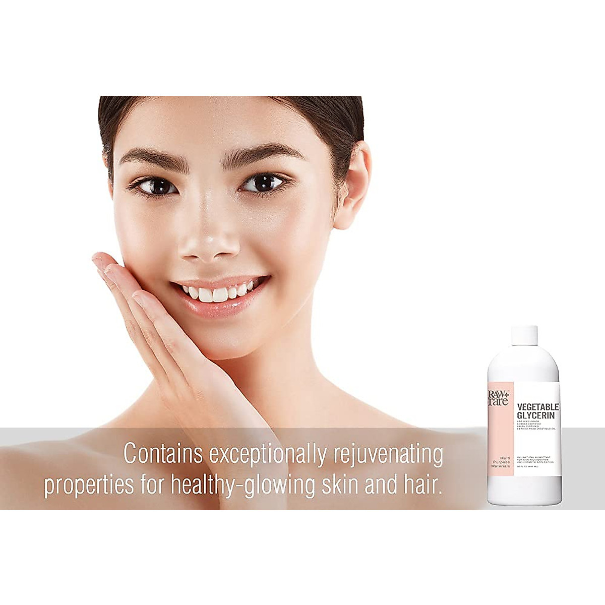 Vegetable Glycerin/Glycerine Quart (32 fl. oz.), Natural Pure USP Food Grade/Cosmetic Grade, For Skin, Hair, Crafts, Soap Base Oil - Kosher, Halal and Pharmaceutical for by Raw Plus Rare