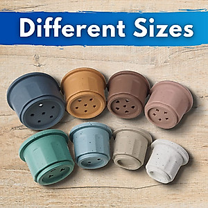 NEAFRON 8 PCS Baby Stacking Toys for Toddlers 1-3, Nesting Cups, Early Educational Development Baby Stacking Cups, Bathing Toys for Boys and Girls (Brown)