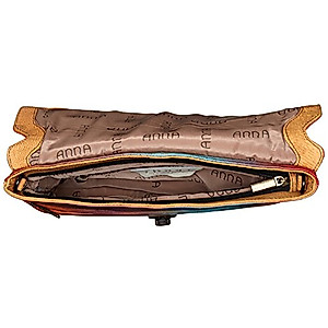 Anna by Anuschka womens Anna Anuschka, Handpainted Leather Envelope Clutch, Rose Safari Clutch, Rose Safari, One Size US
